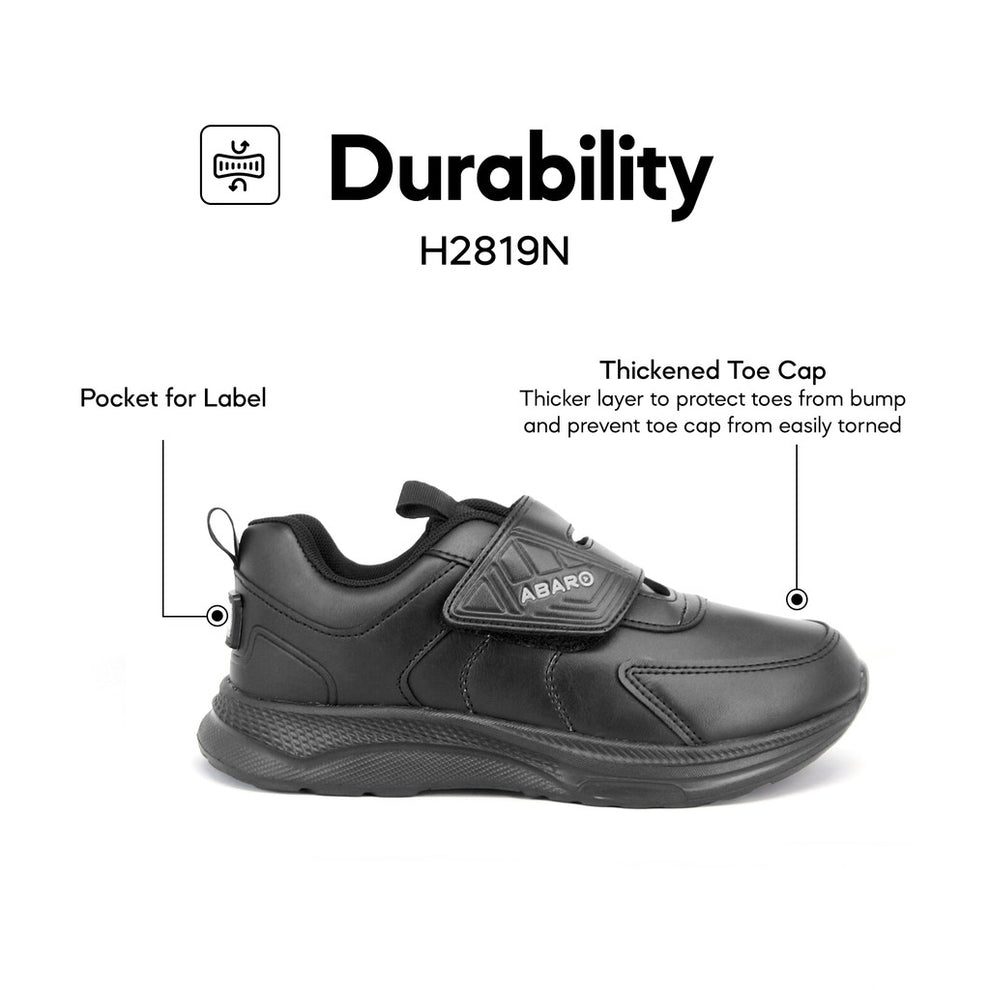 ABARO HideTech H2819N Hidden GPS Pocket School Shoes/Kasut Unisex/Kasu ...